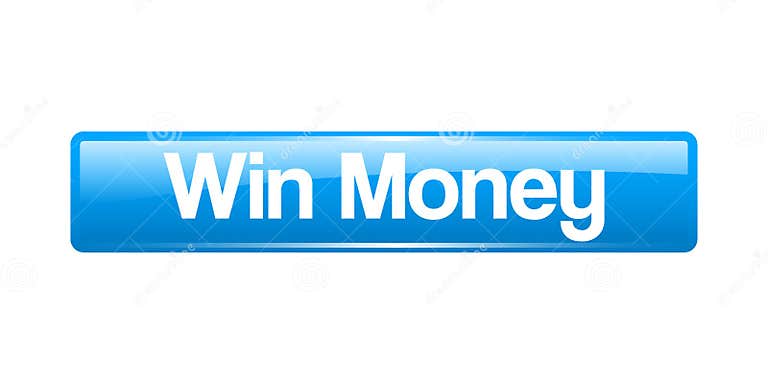 Win money button stock illustration. Illustration of cash - 121783848