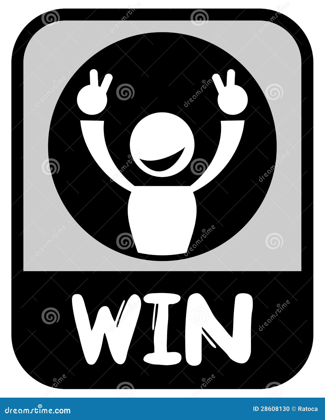 Win pictogram vector illustratie. Illustration of sport - 28608130