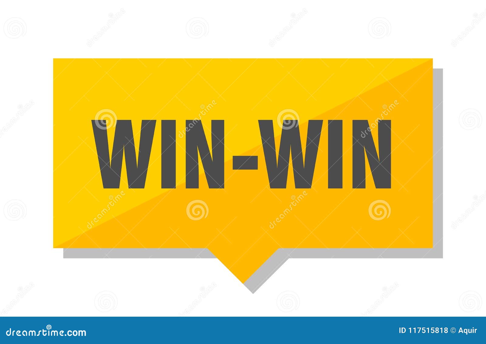 Win-win price tag stock vector. Illustration of label - 117515818