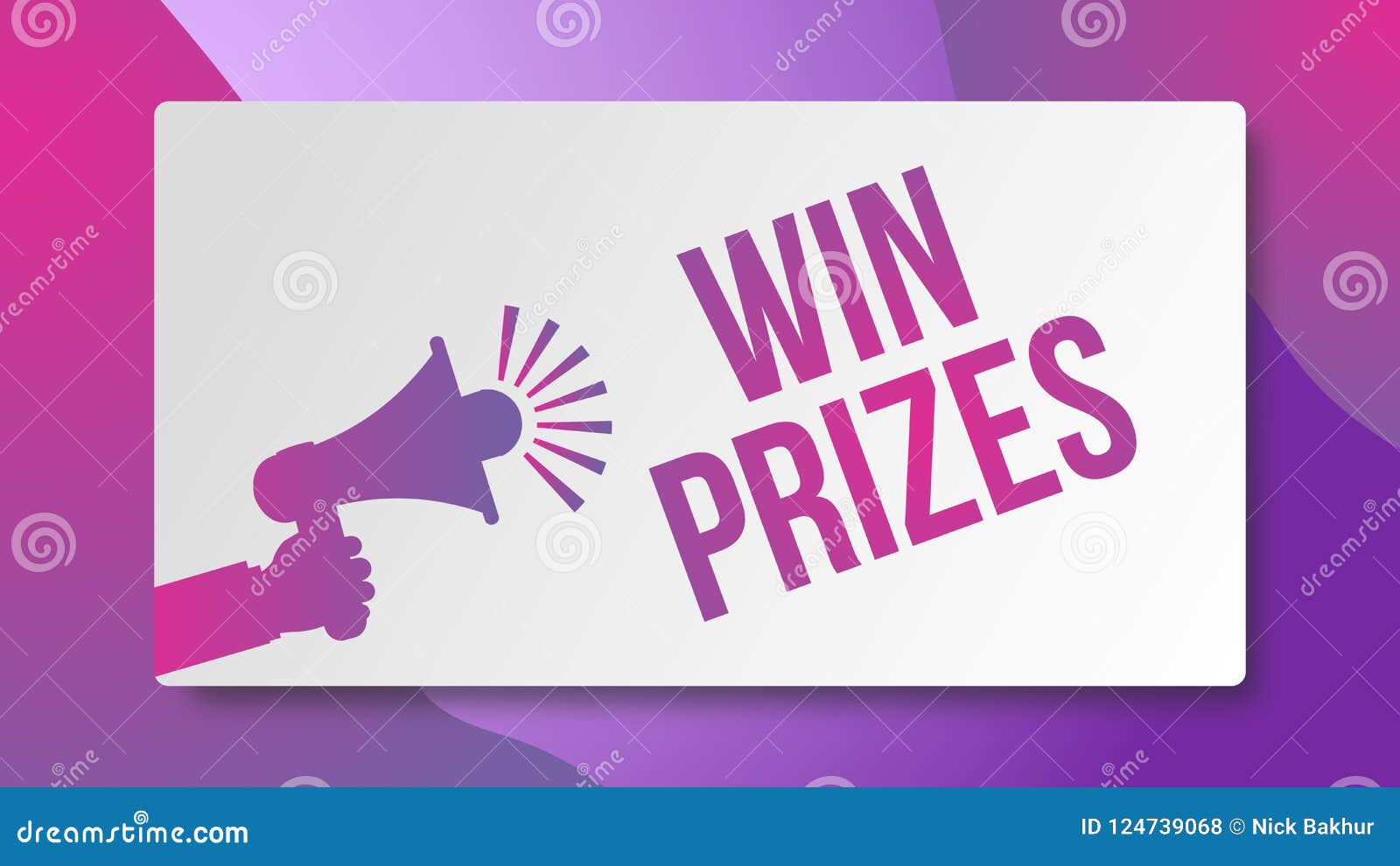 Win prizes banner design stock illustration. Illustration of vector ...