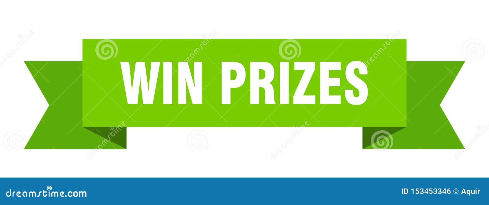 Win prizes ribbon. stock vector. Illustration of graphic - 153453346