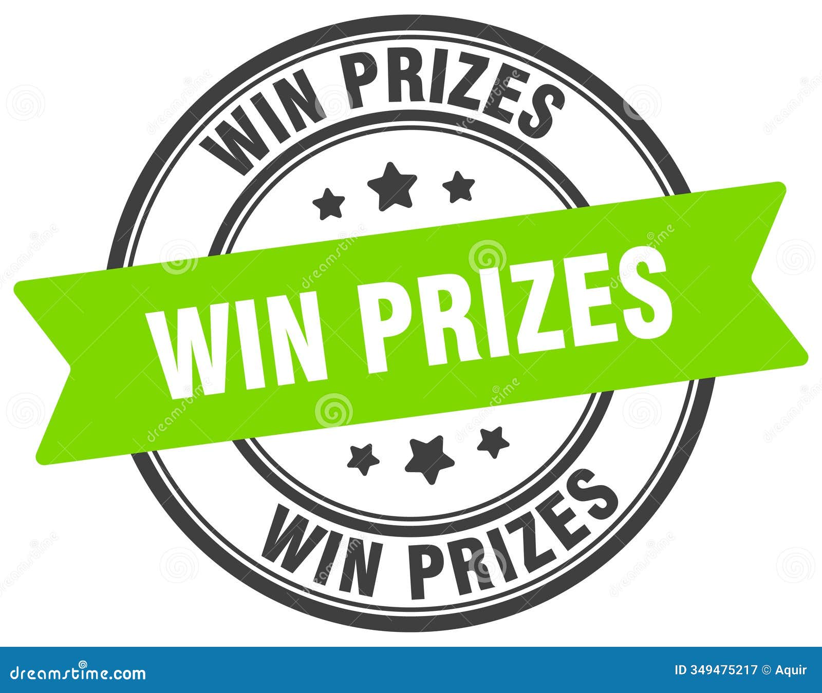 Win Prizes Stamp. Win Prizes Label on Transparent Background. Round ...