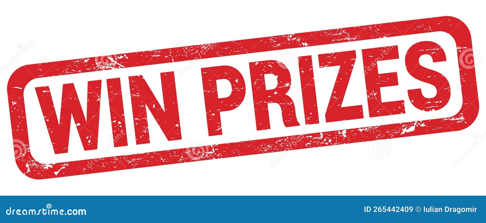 WIN PRIZES Text Written on Red Rectangle Stamp Stock Illustration ...