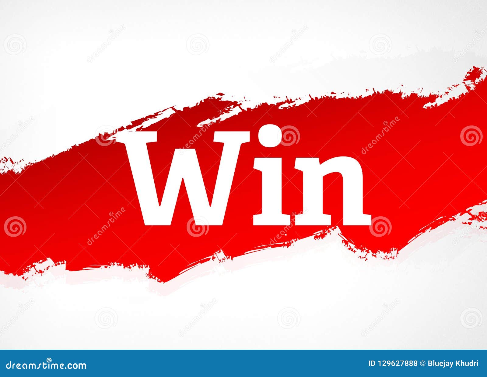 Win Red Brush Abstract Background Illustration Stock Illustration ...