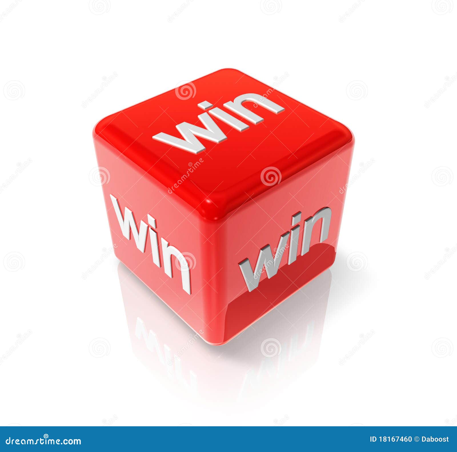 Win red dice stock illustration. Illustration of white - 18167460