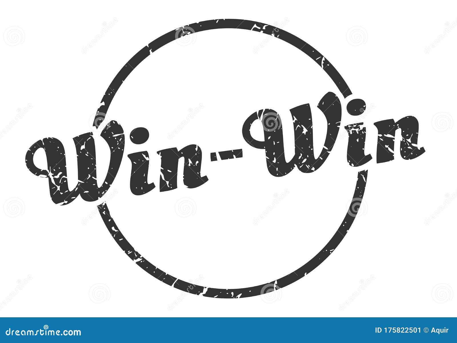 Win-win Sign. Win-win Round Vintage Stamp Stock Vector - Illustration ...