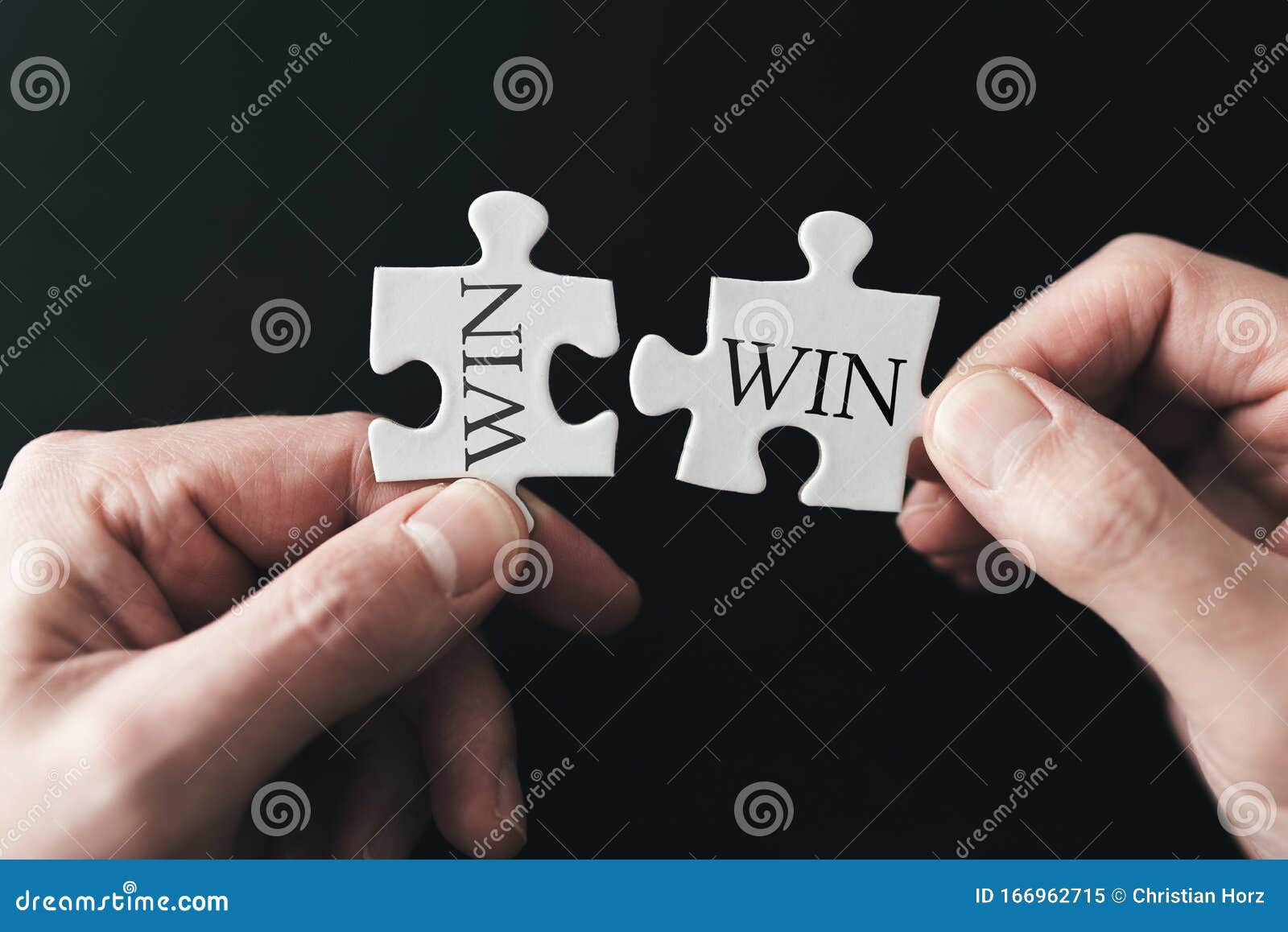Win-win Situation Concept with Hands Holding Puzzle Pieces Stock Image ...