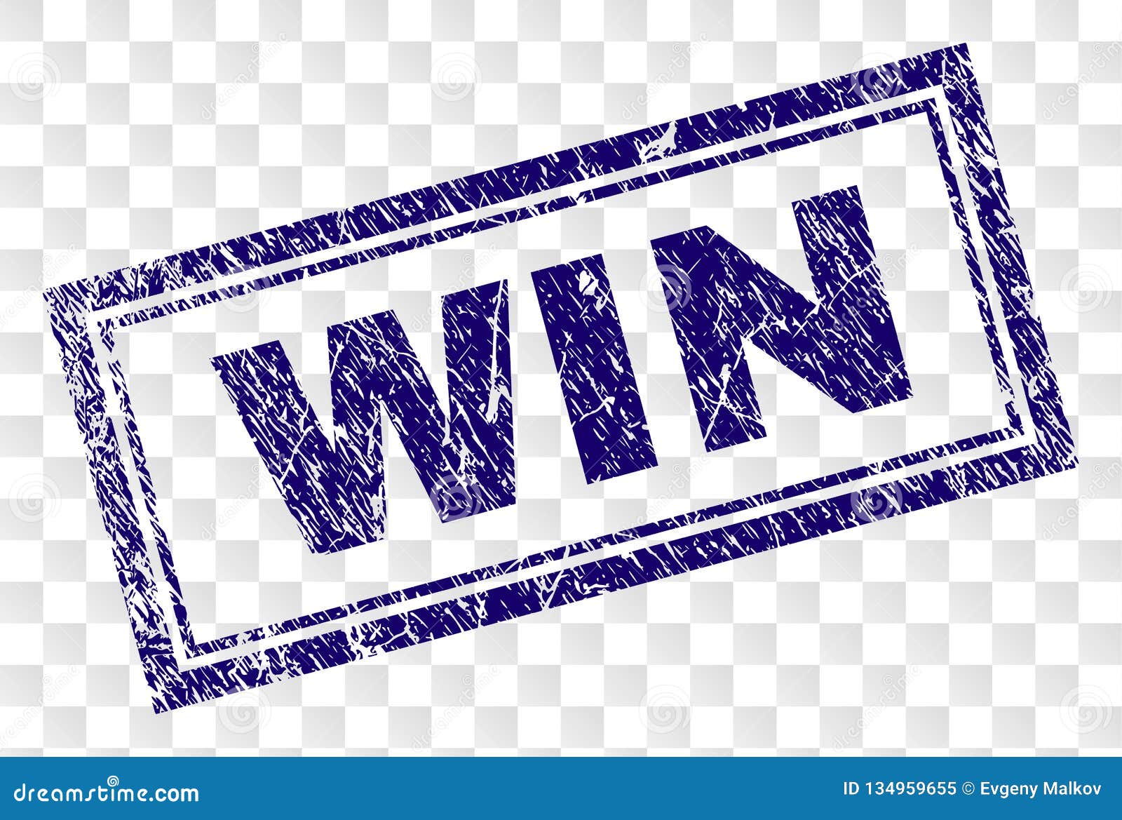 Grunge WIN Rectangle Stamp stock vector. Illustration of vector - 134959655