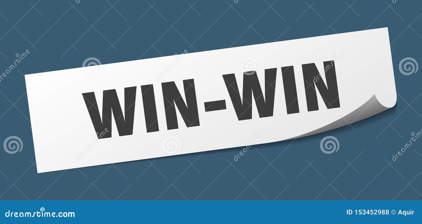 Win-win sticker. stock vector. Illustration of good - 153452988