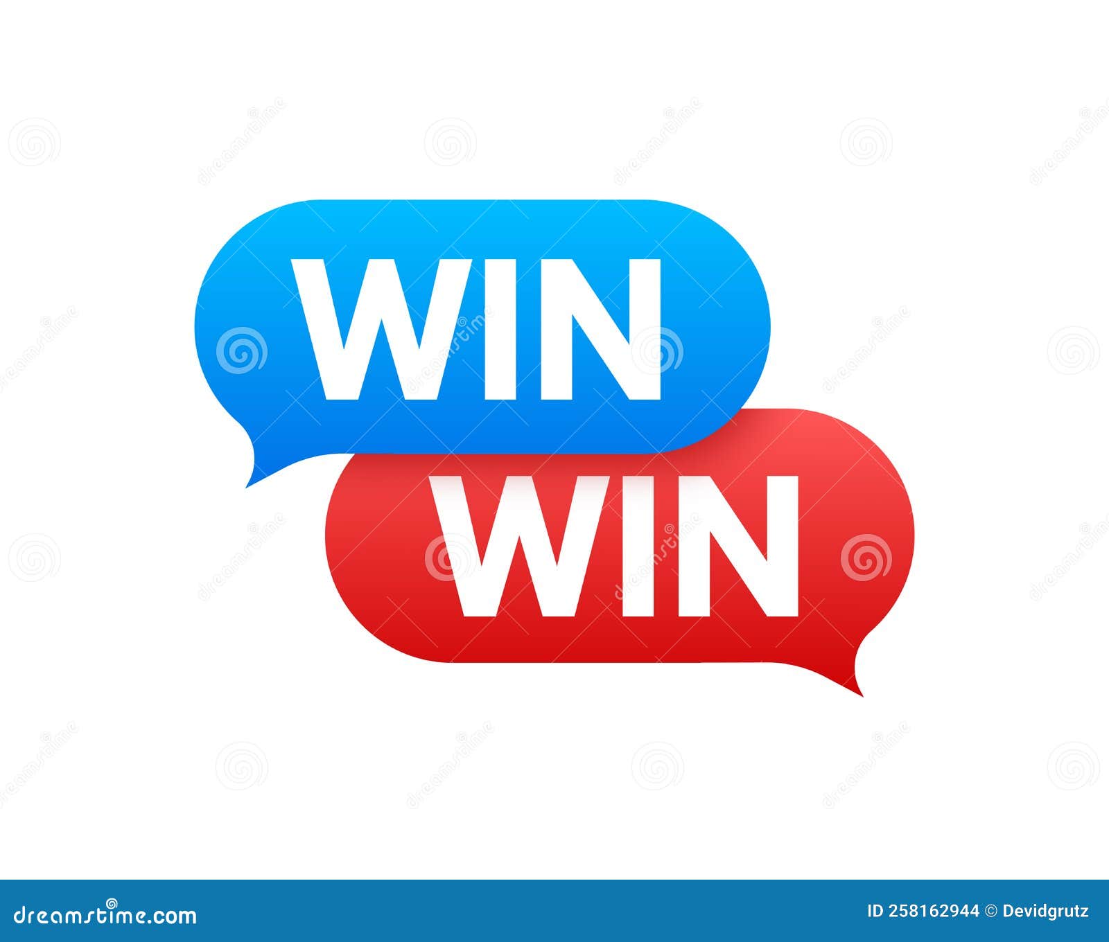 Win-win Strategy. Partnership, Deal. Vector Stock Illustration. Stock ...