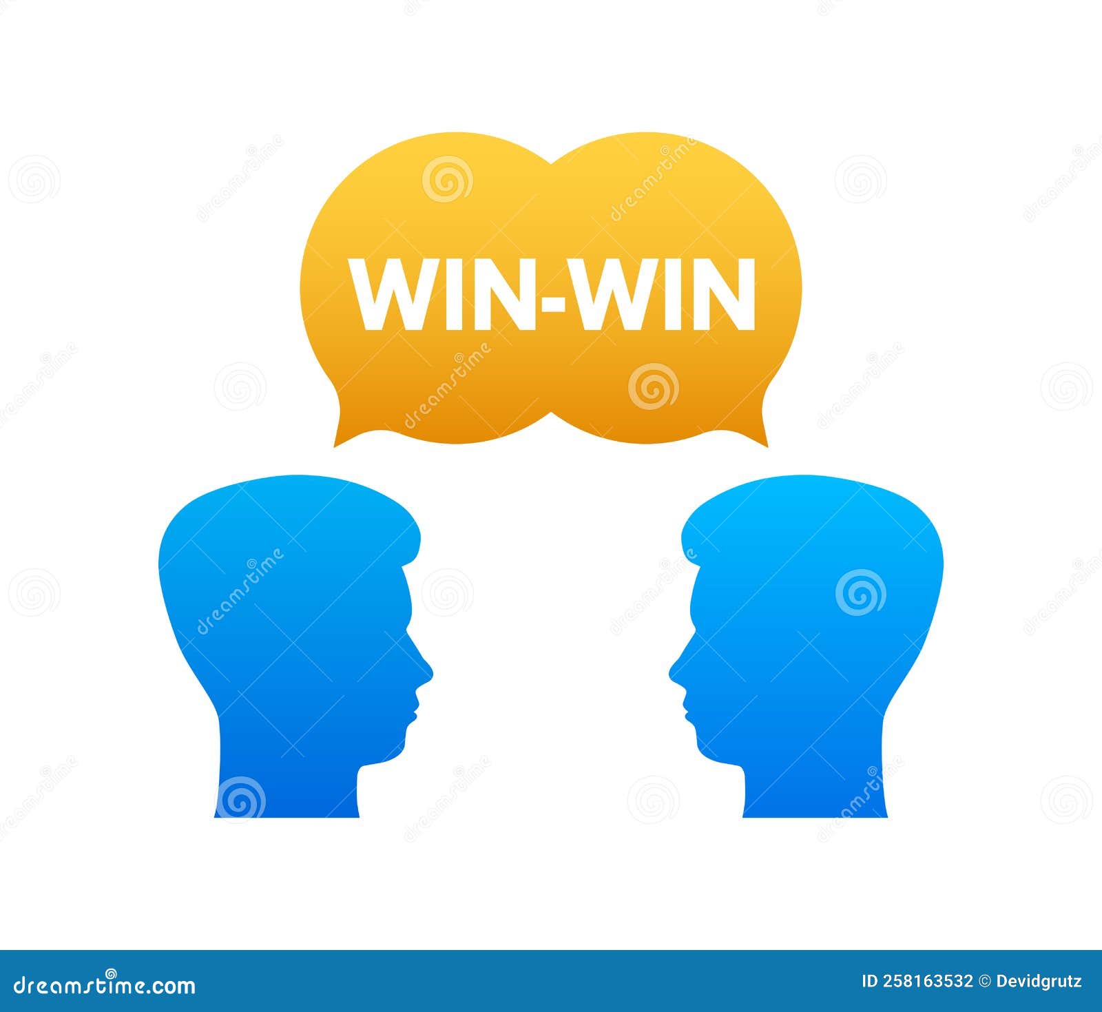 Win-win Strategy. Partnership, Deal. Vector Stock Illustration. Stock ...