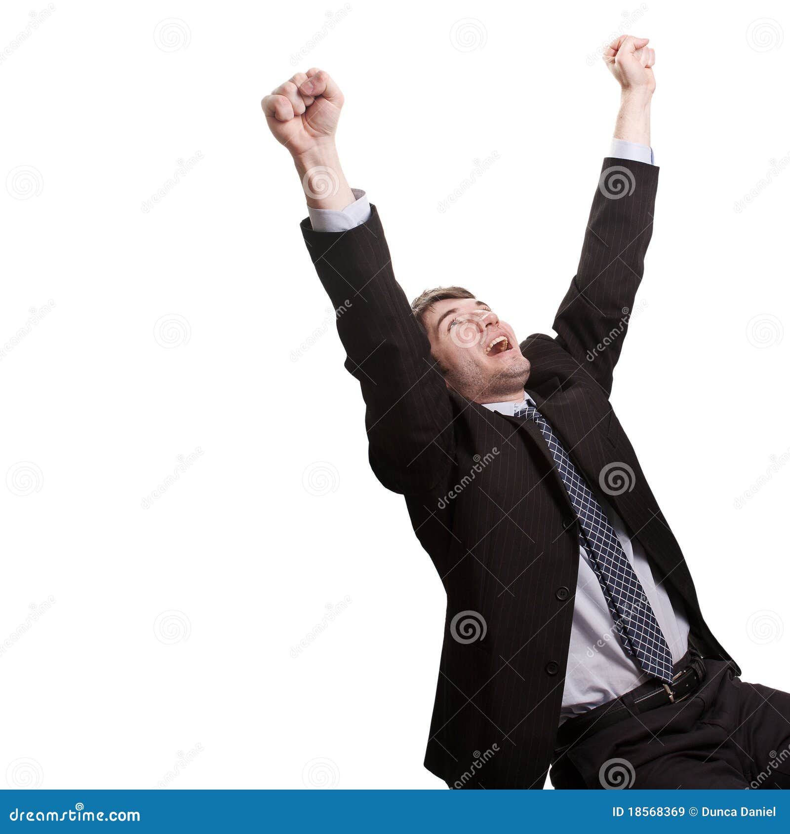 Win and Success Concept in Business Stock Image - Image of alone, happy ...