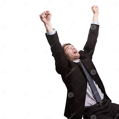 Win and Success Concept in Business Stock Image - Image of alone, happy ...