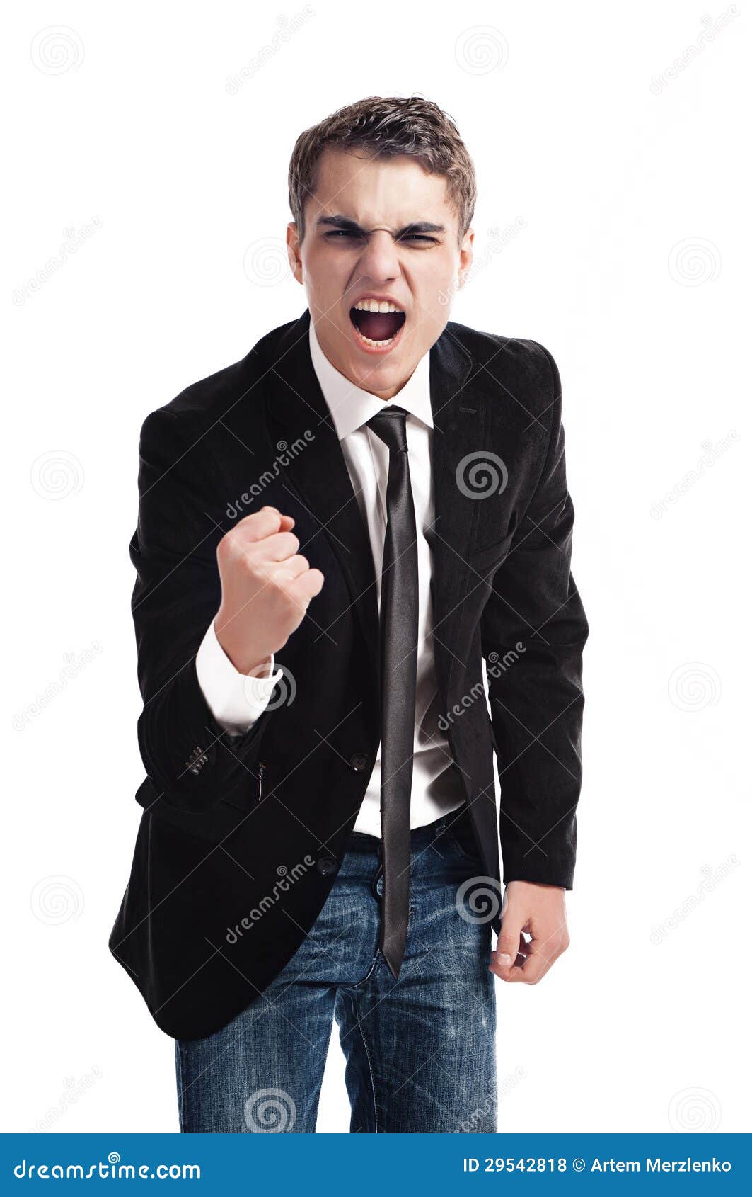 Win and Success Concept in Business Stock Photo - Image of scream ...