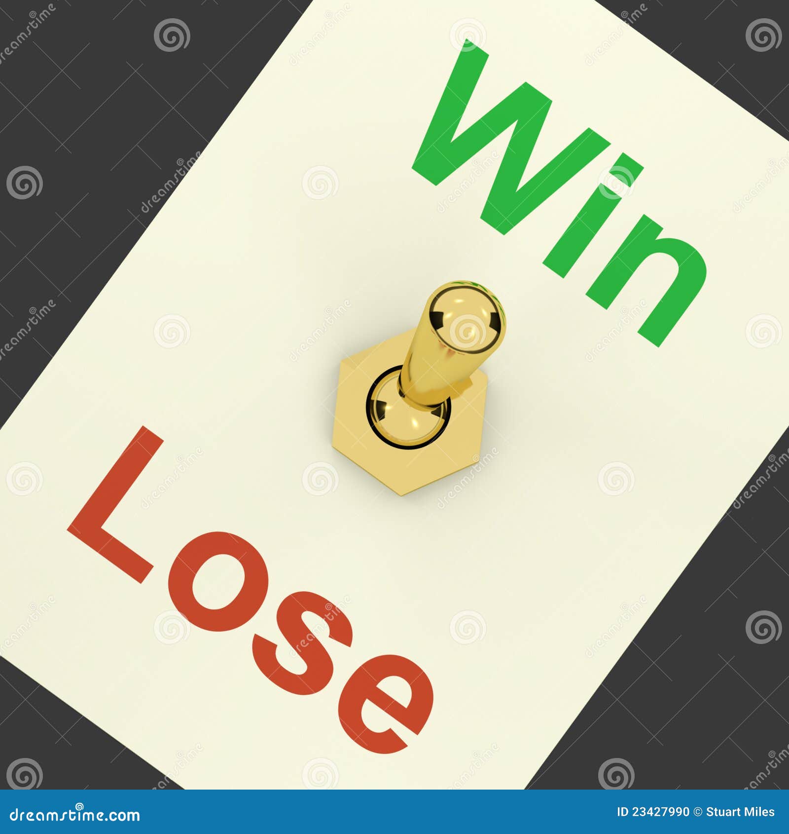 Win Switch on Representing Success and Victory Stock Illustration ...