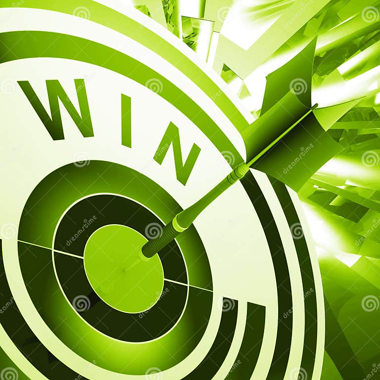 Win Target Means Successes and Victory Stock Illustration ...