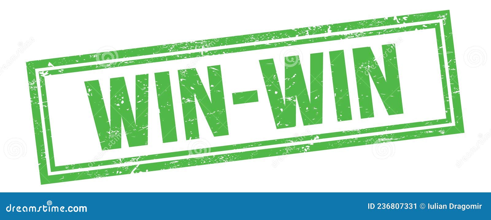 WIN-WIN Text on Green Grungy Vintage Stamp Stock Illustration ...