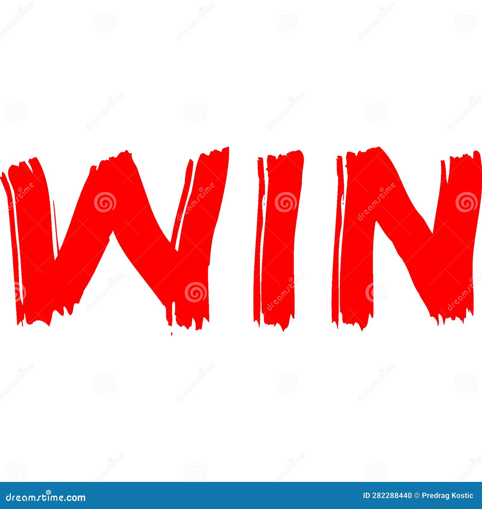 Win letters stock illustration. Illustration of calligraphy - 282288440