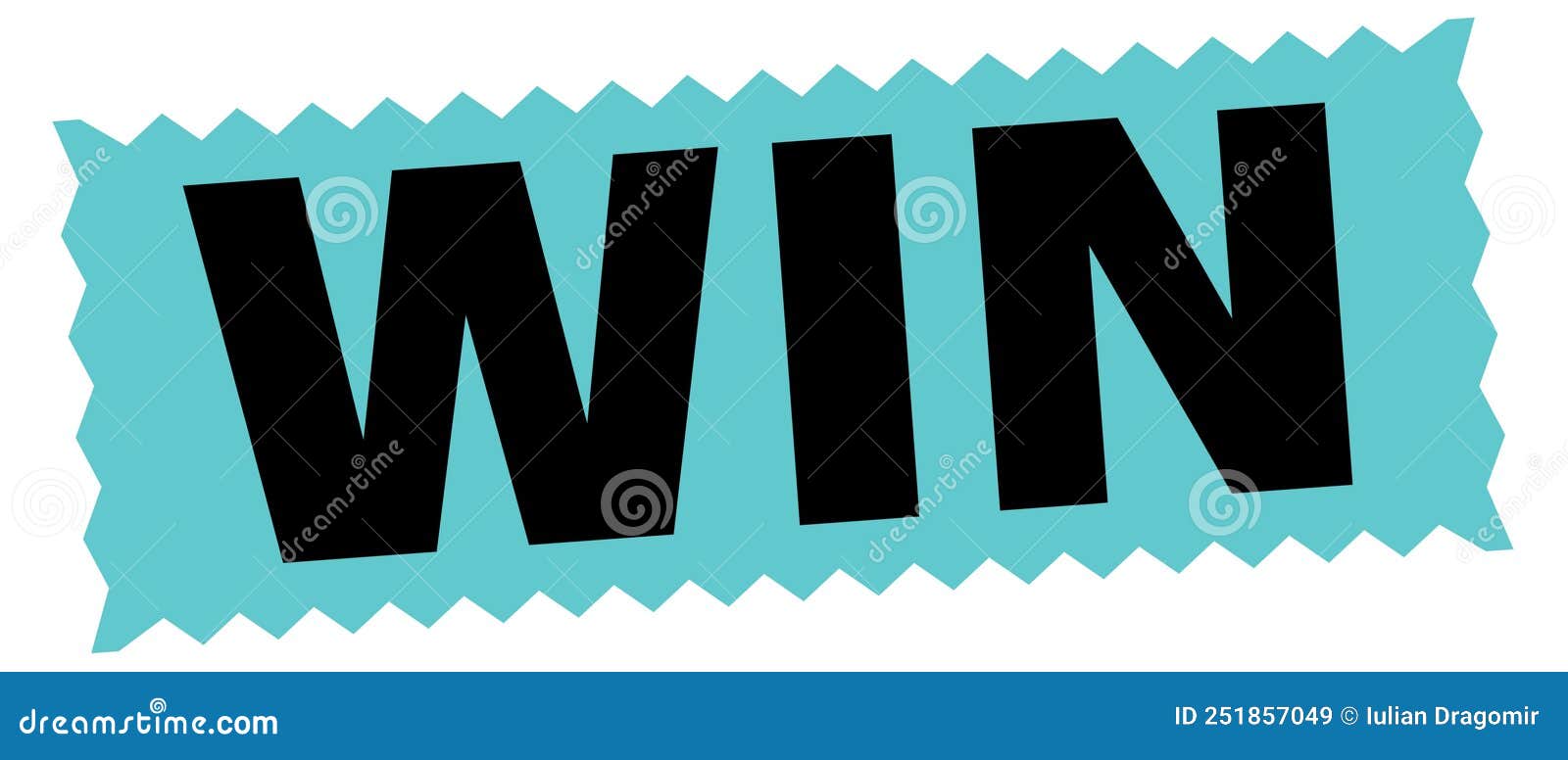WIN Text Written on Blue-black Stamp Sign Stock Illustration ...