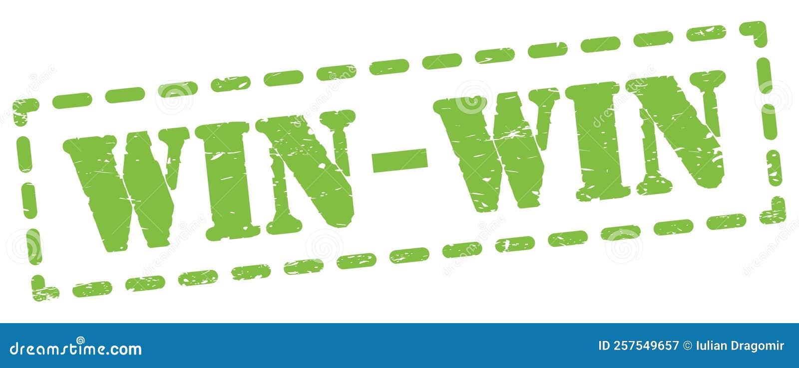 WIN-WIN Text Written on Green Stamp Sign Stock Illustration ...