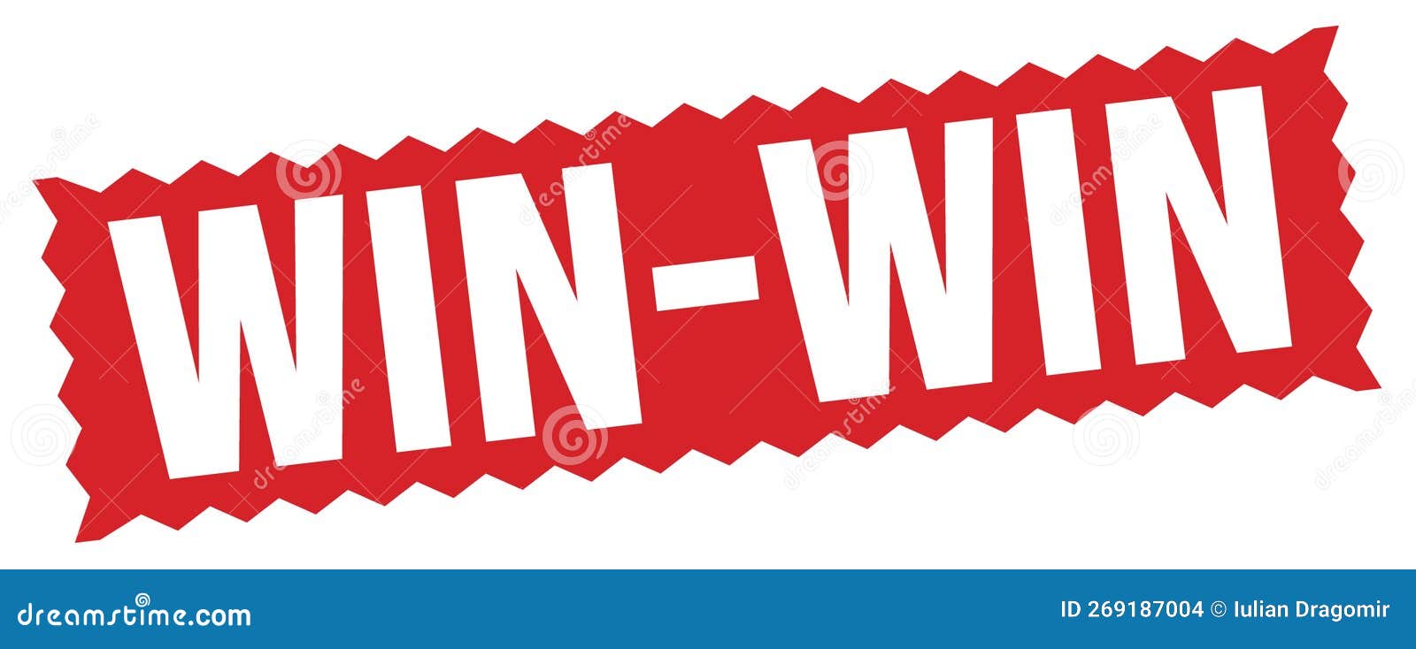 WIN-WIN Text Written on Red Stamp Sign Stock Illustration ...
