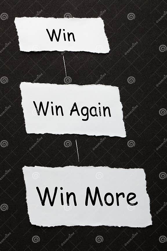 Win Win Again Win More stock image. Image of strategy - 155658593