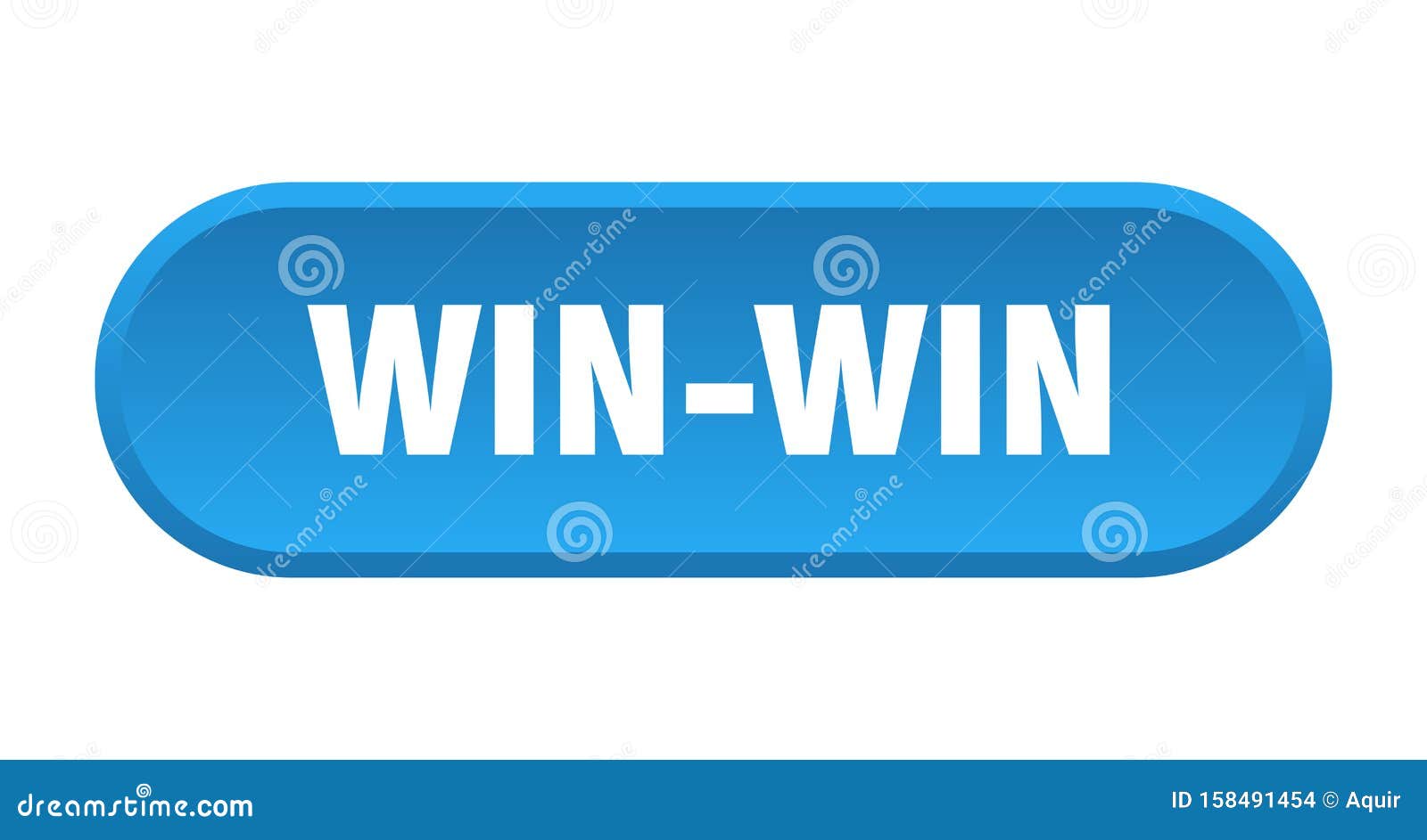Win-win button stock vector. Illustration of winner - 158491454