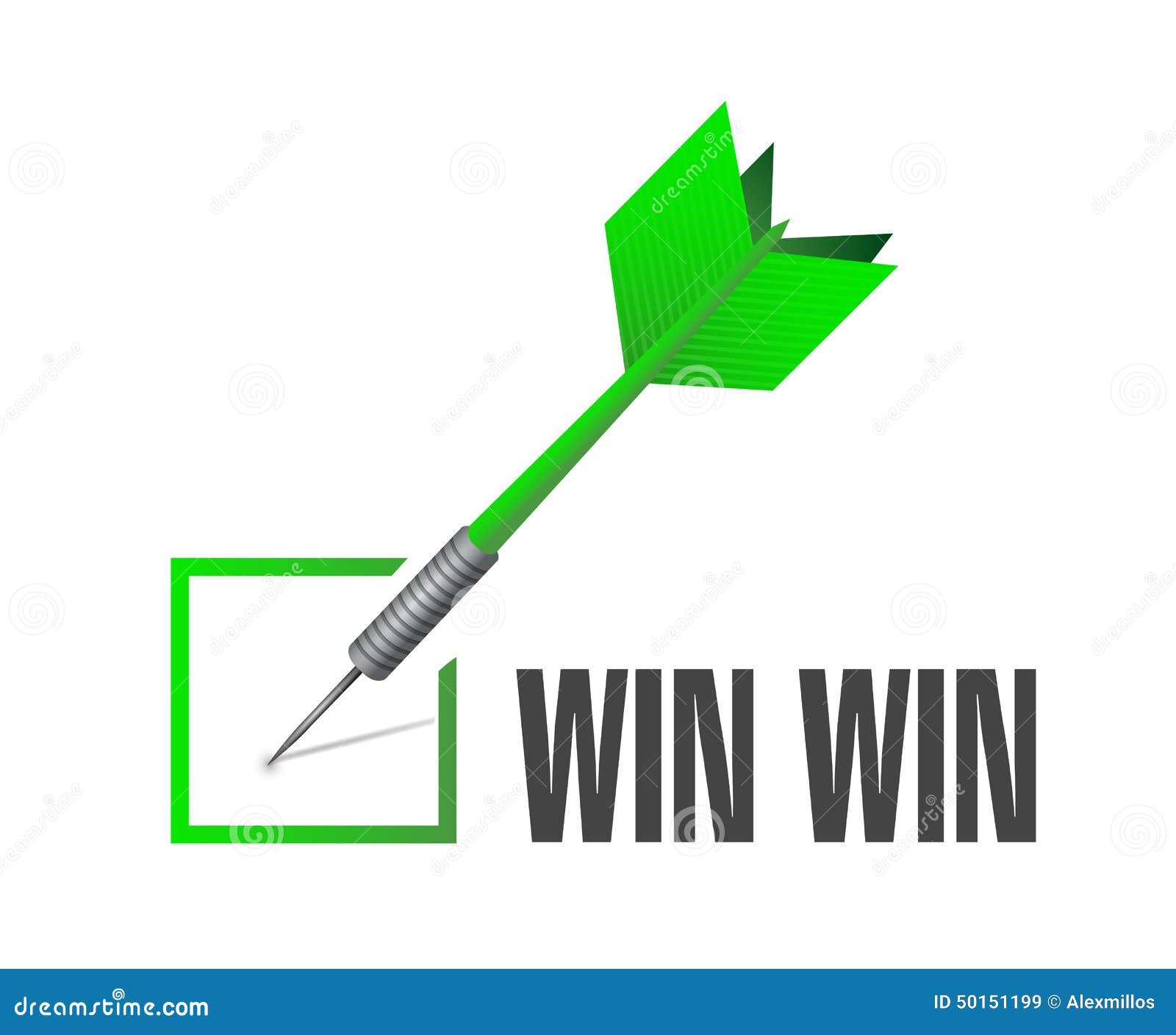 Win Win Check Dart Illustration Design Stock Illustration ...
