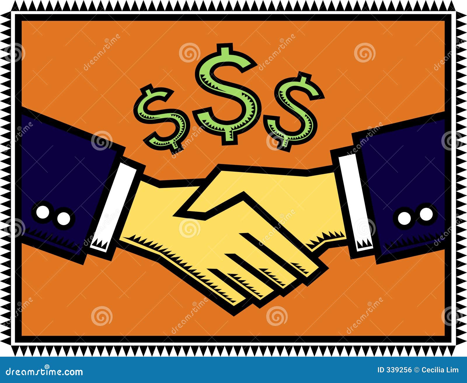 A Win-Win Deal! stock vector. Illustration of wealth, sell - 339256