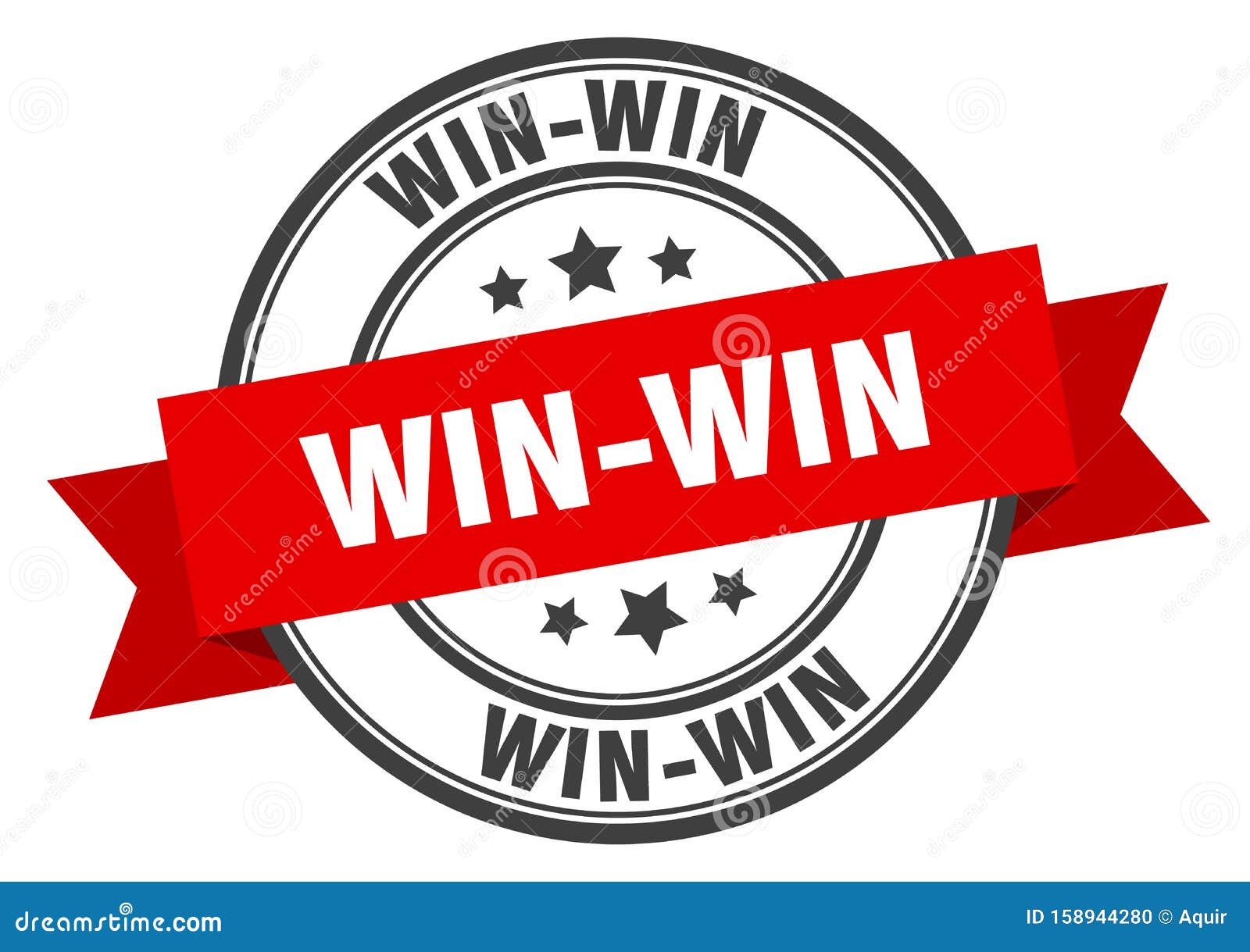 Win-win label stock vector. Illustration of peeler, white - 158944280