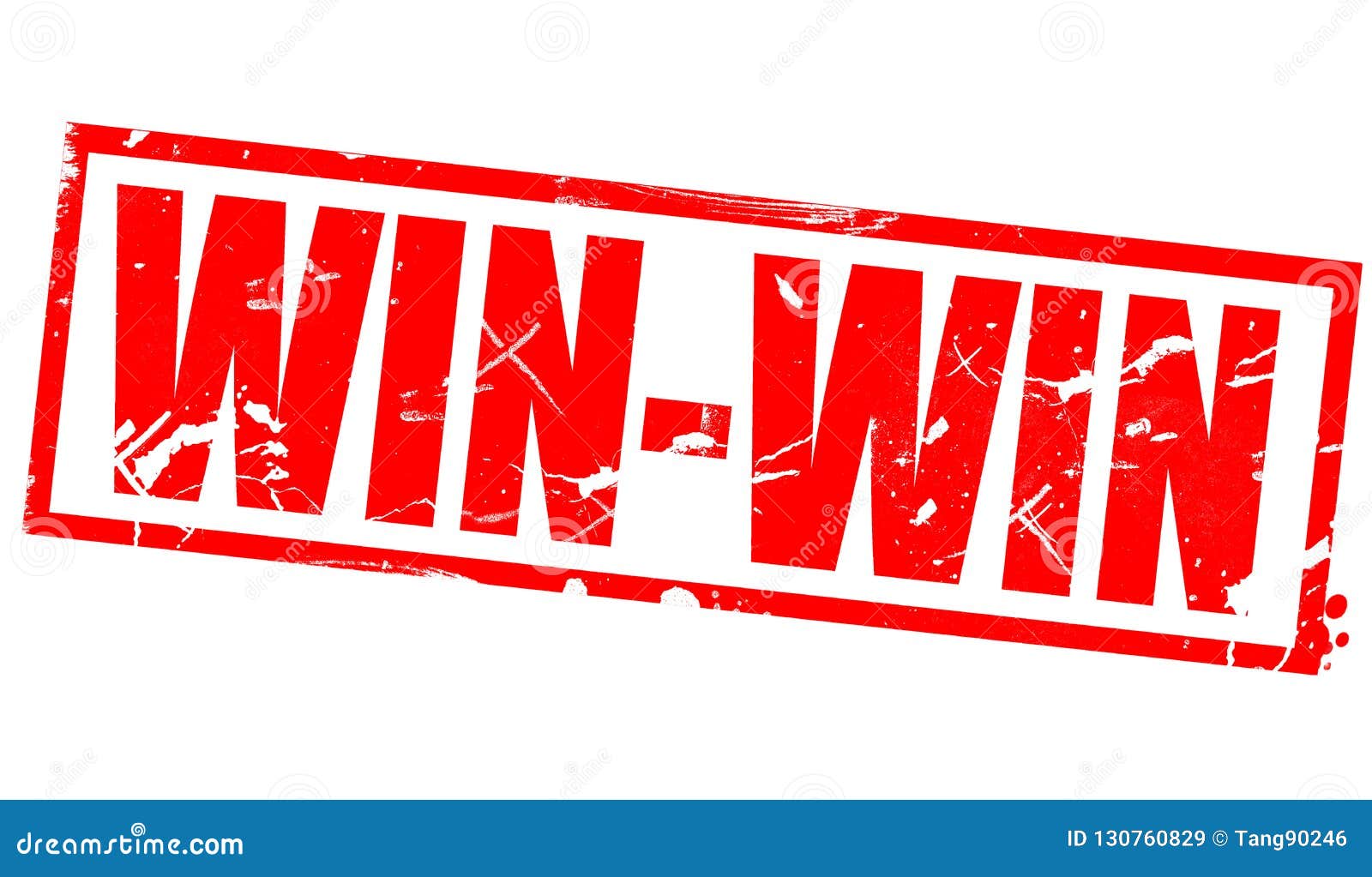 Win-win in red frame stock illustration. Illustration of banner - 130760829
