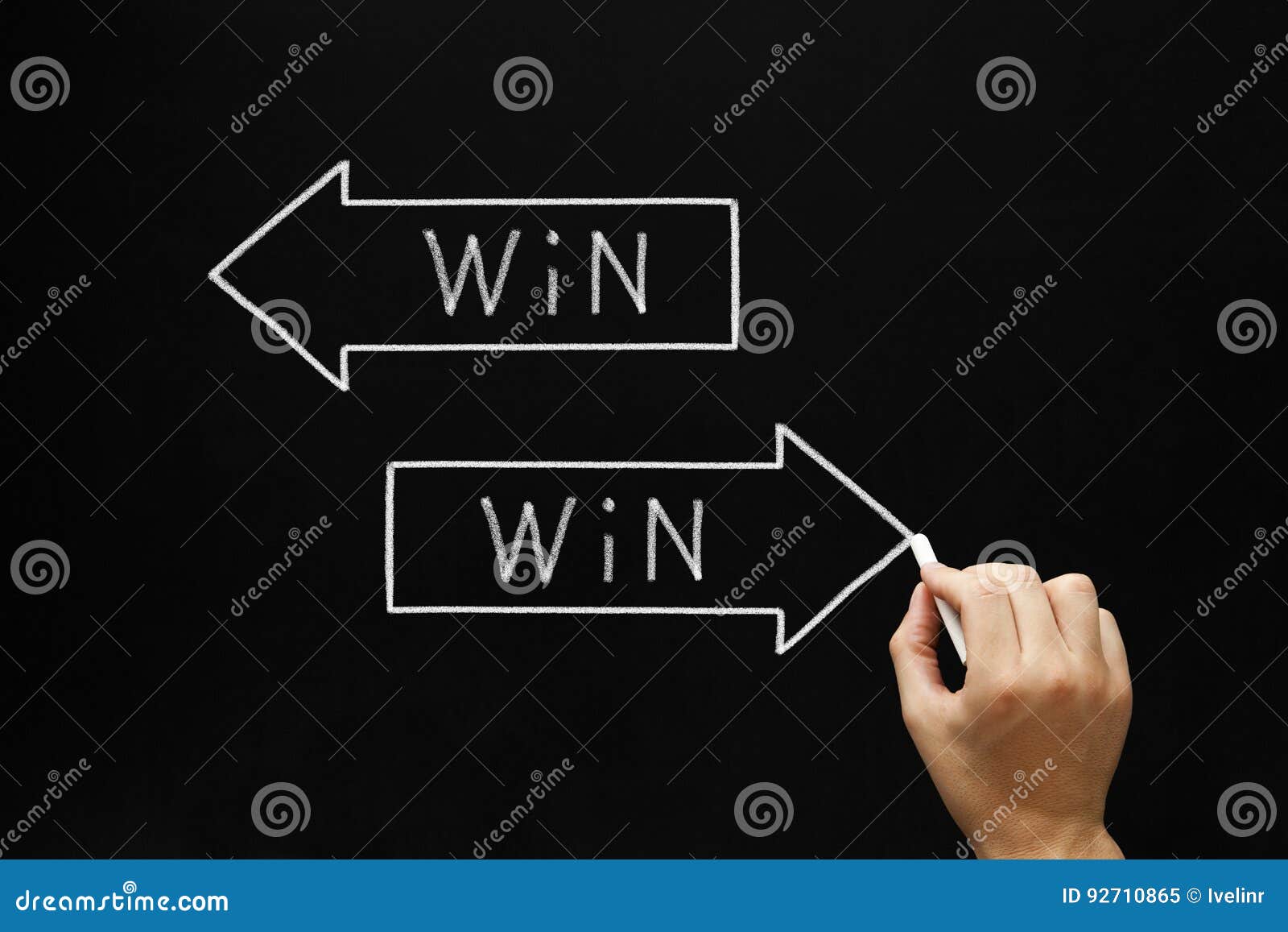 Win-Win Situation Concept stock image. Image of luck - 92710865