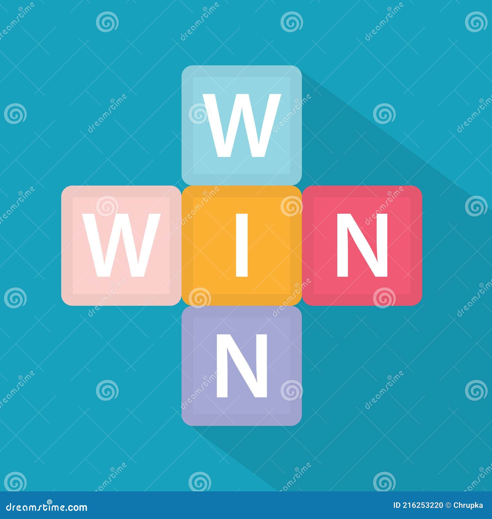 Win win situation concept stock vector. Illustration of competition ...