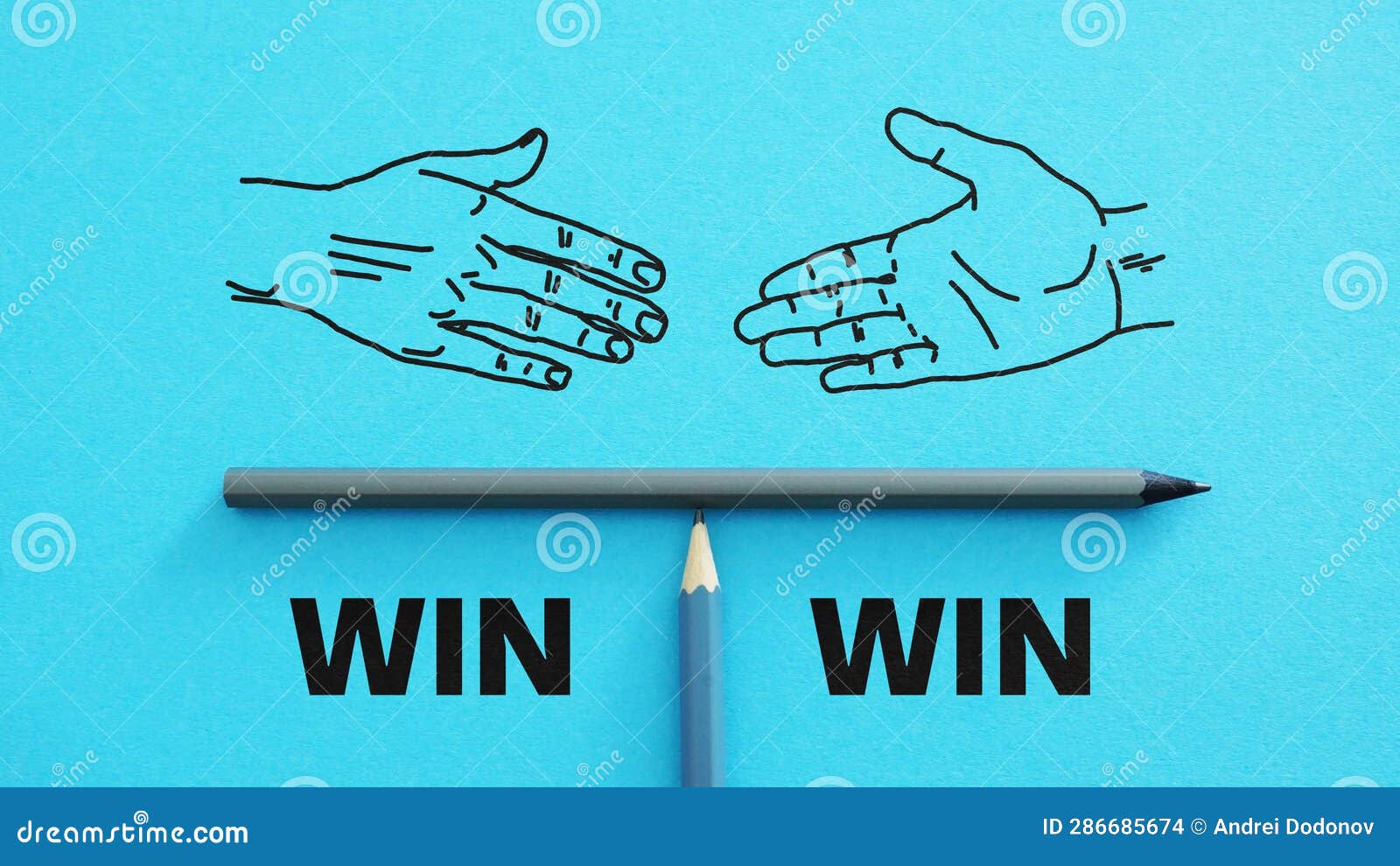 Win Win Solution is Shown Using the Text Stock Photo - Image of ...