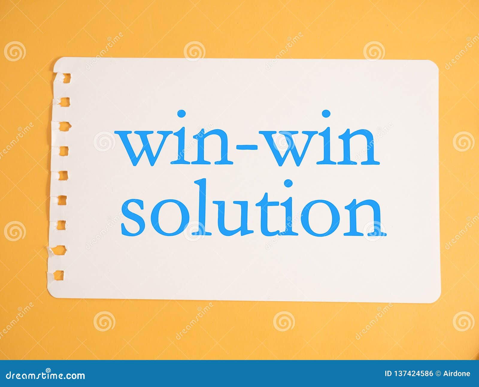 Win-Win Solution Words Concept Stock Photo - Image of conflict, award ...