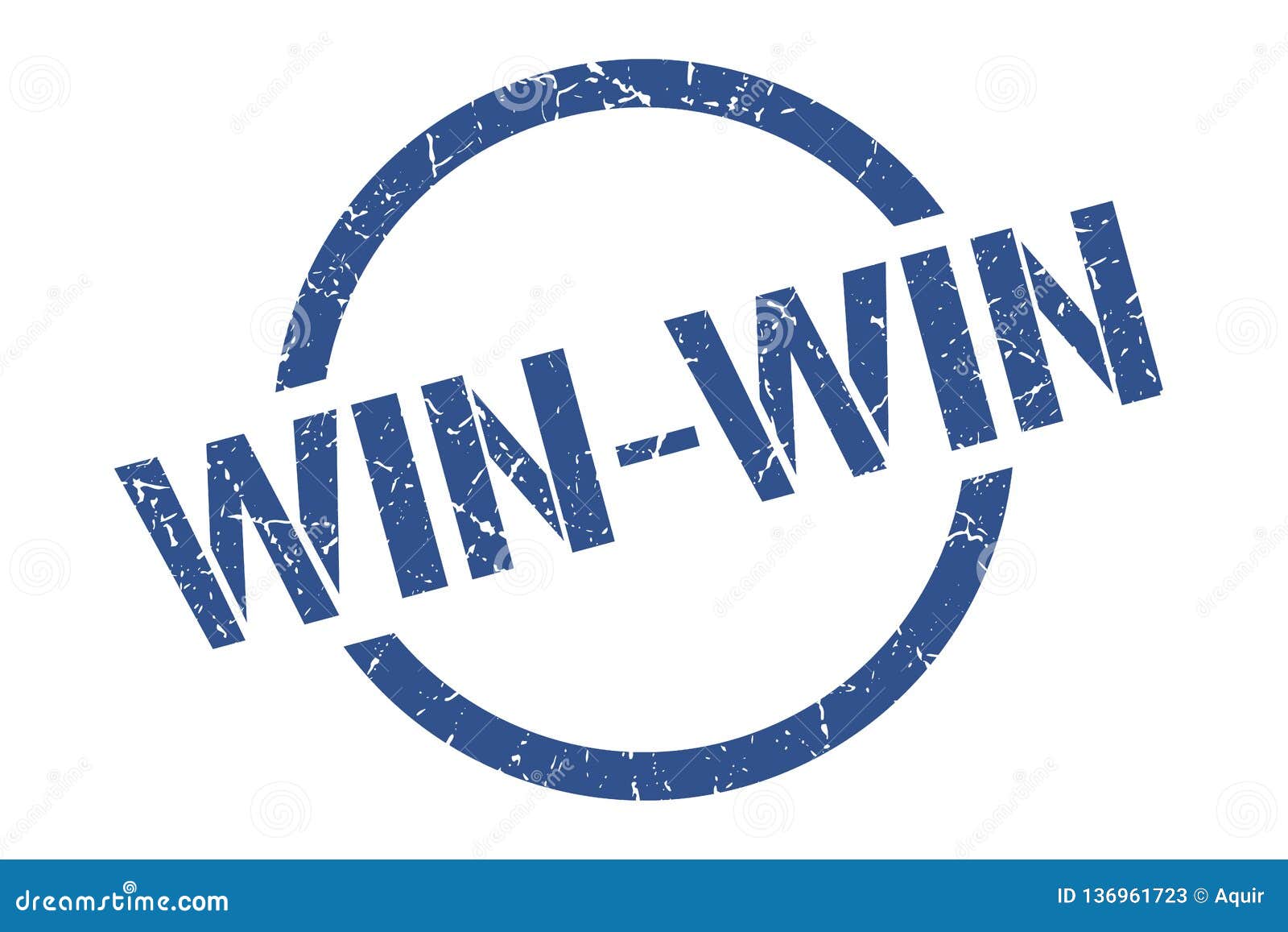 Win-win stamp stock vector. Illustration of rubber, round - 136961723