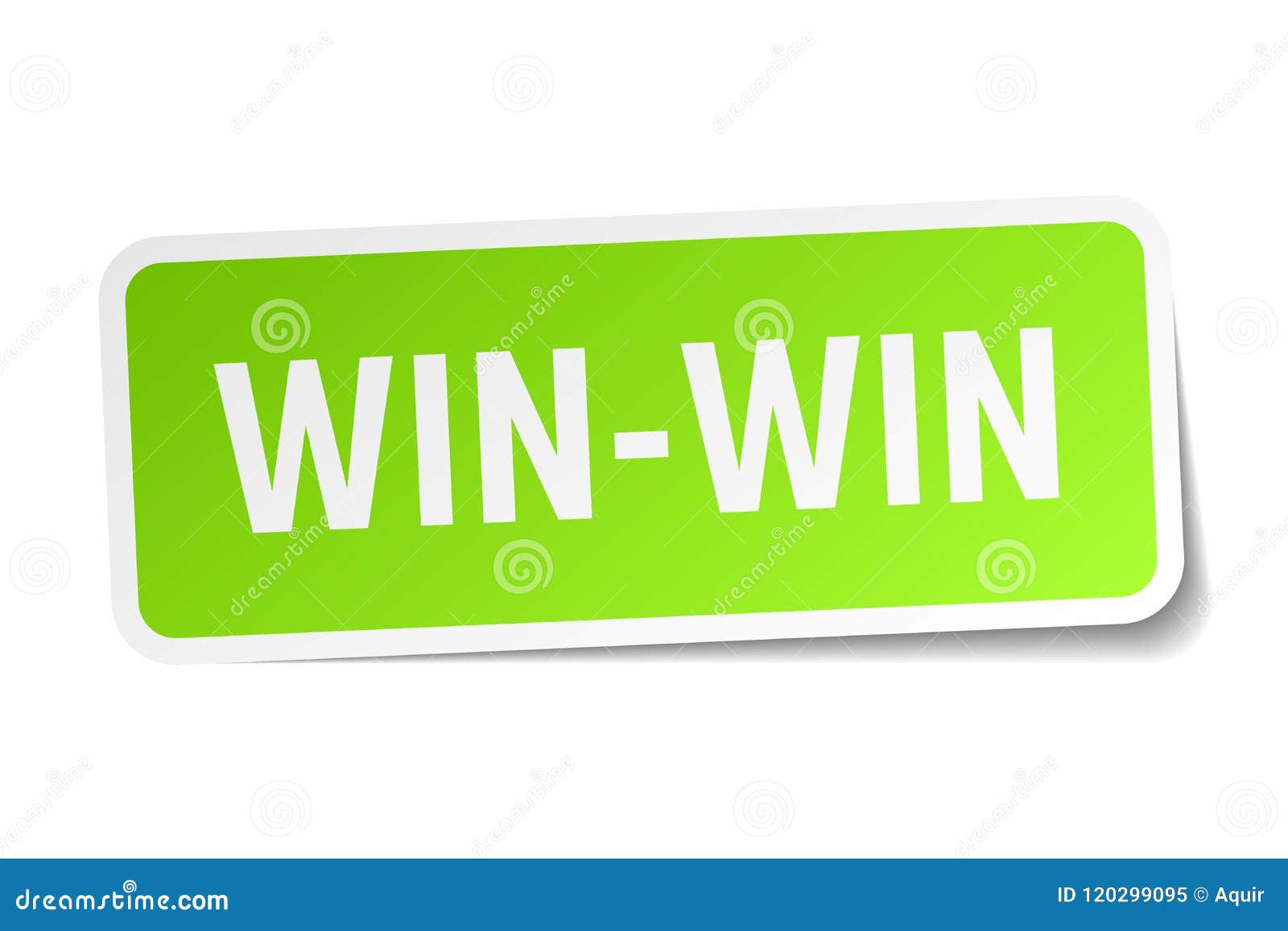 Win-win sticker stock vector. Illustration of winner - 120299095
