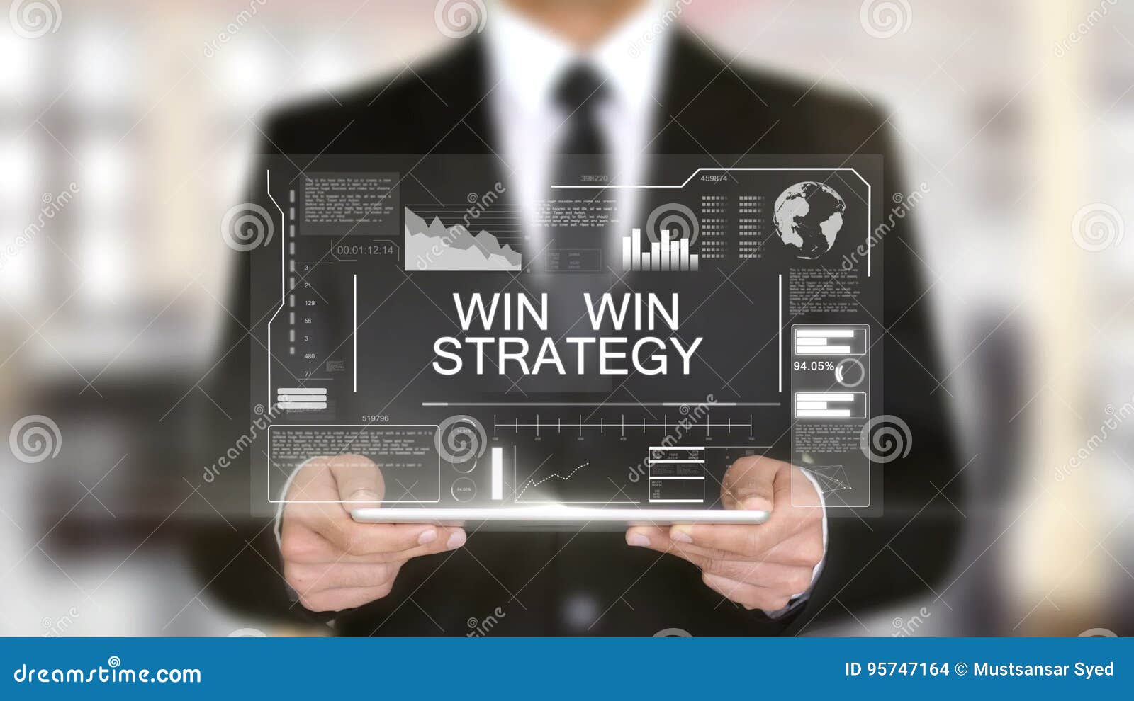 Win Win Strategy, Hologram Futuristic Interface, Augmented Virtual ...