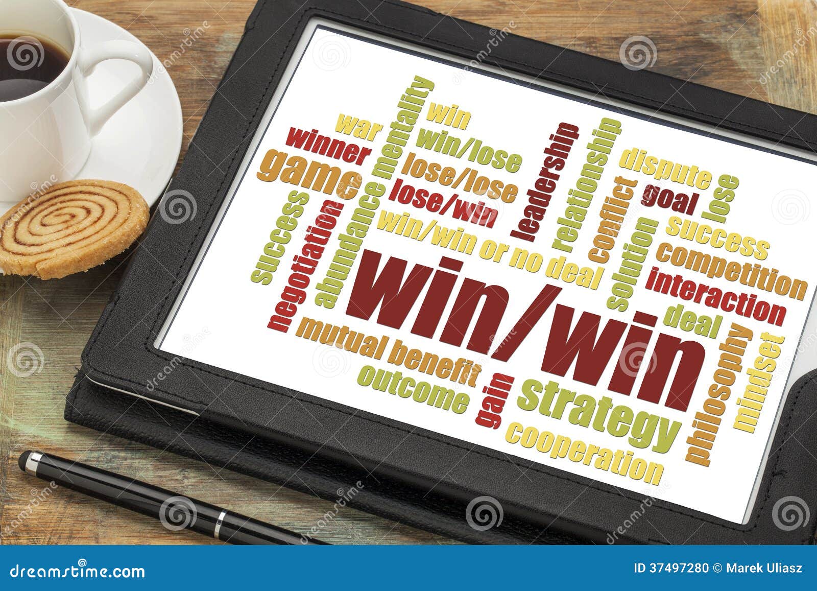 Win-win Strategy Word Cloud Stock Photo - Image of competition ...