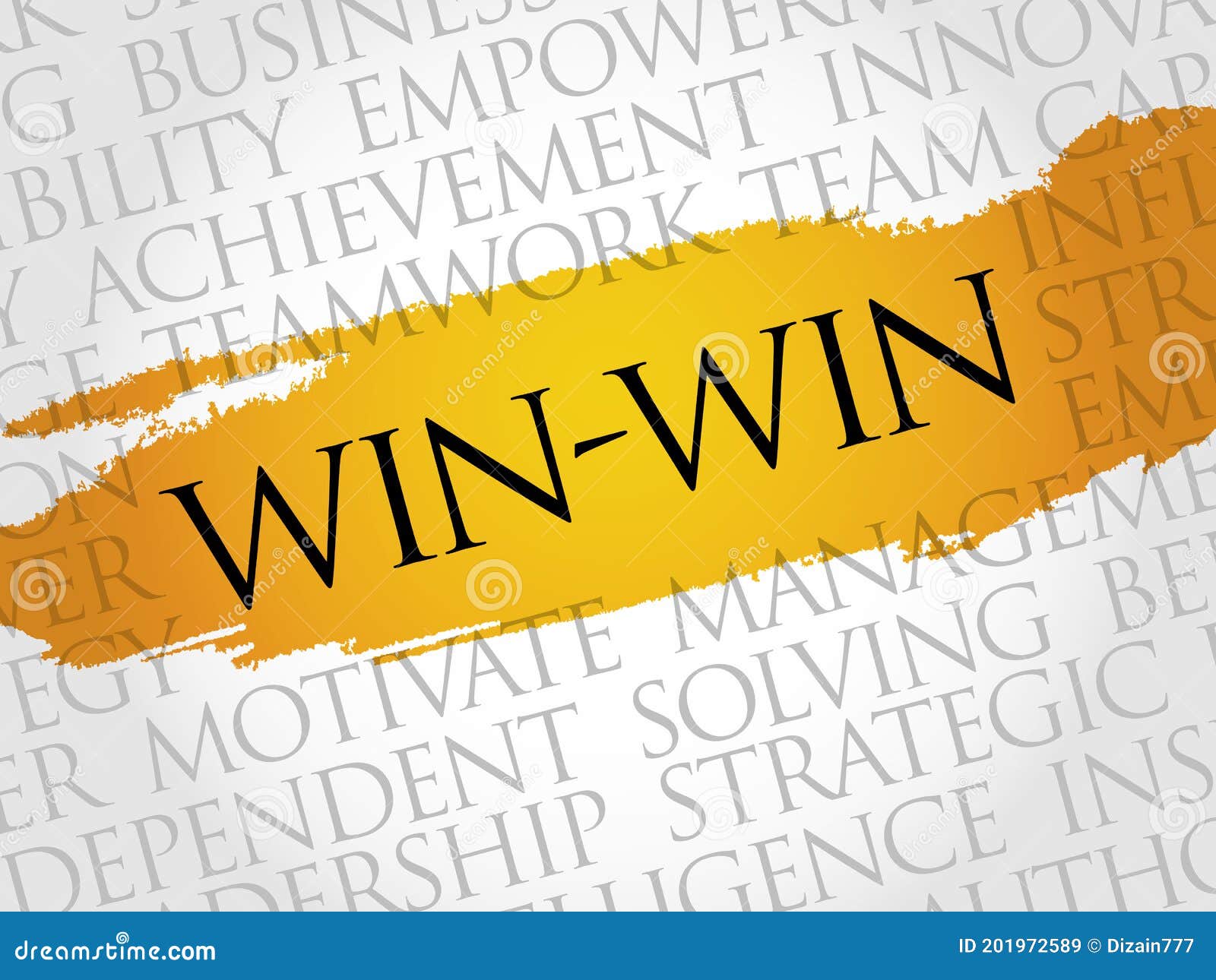 Win-win - Winning Solution Word Cloud Stock Illustration - Illustration ...