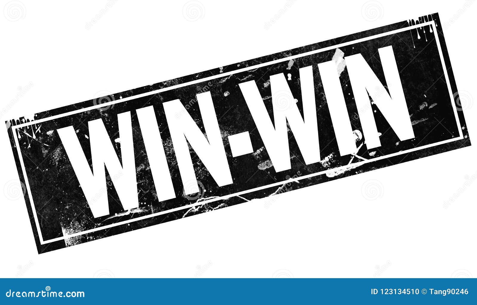 Win-win Word with in Black Frame Word Stock Illustration - Illustration ...