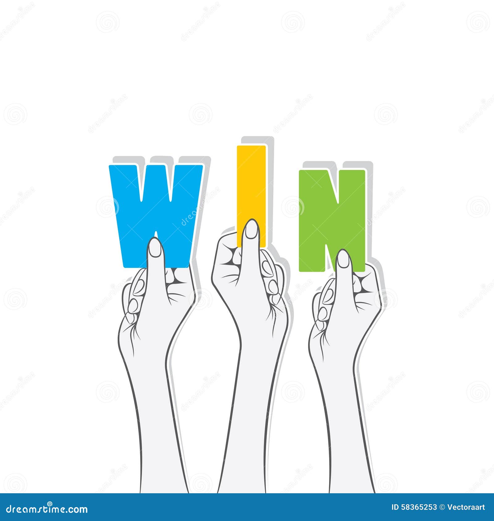 Win word banner design stock vector. Illustration of business - 58365253