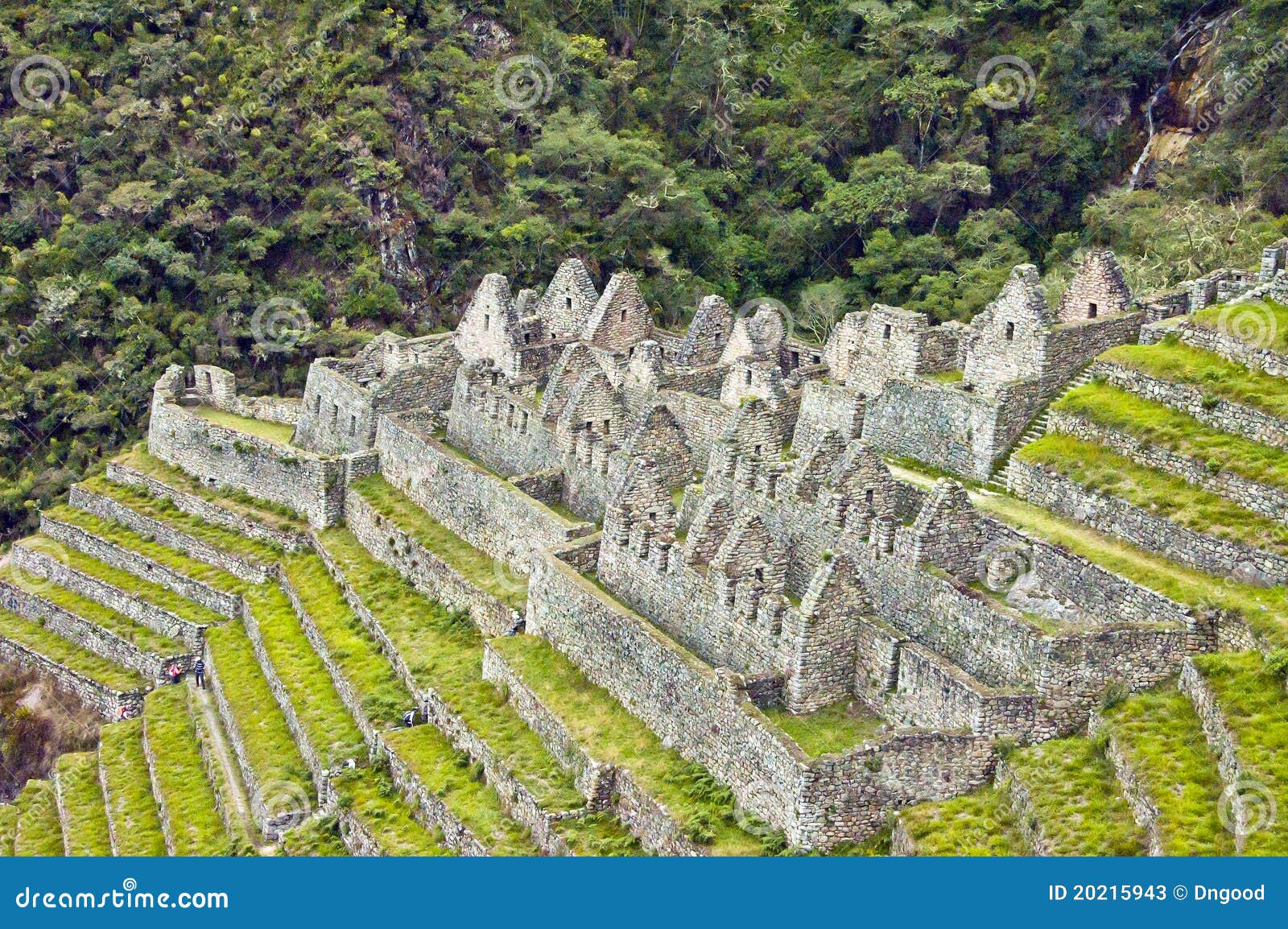 Winay Wayna mountain stock image. Image of inka, terraces - 20215943