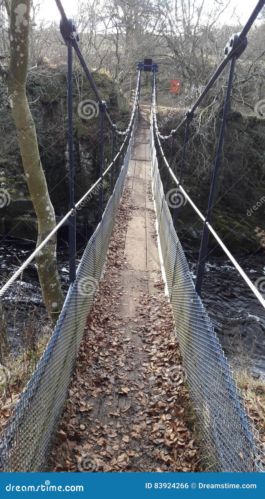 Winch bridge stock photo. Image of waterfall, bridge - 83924266