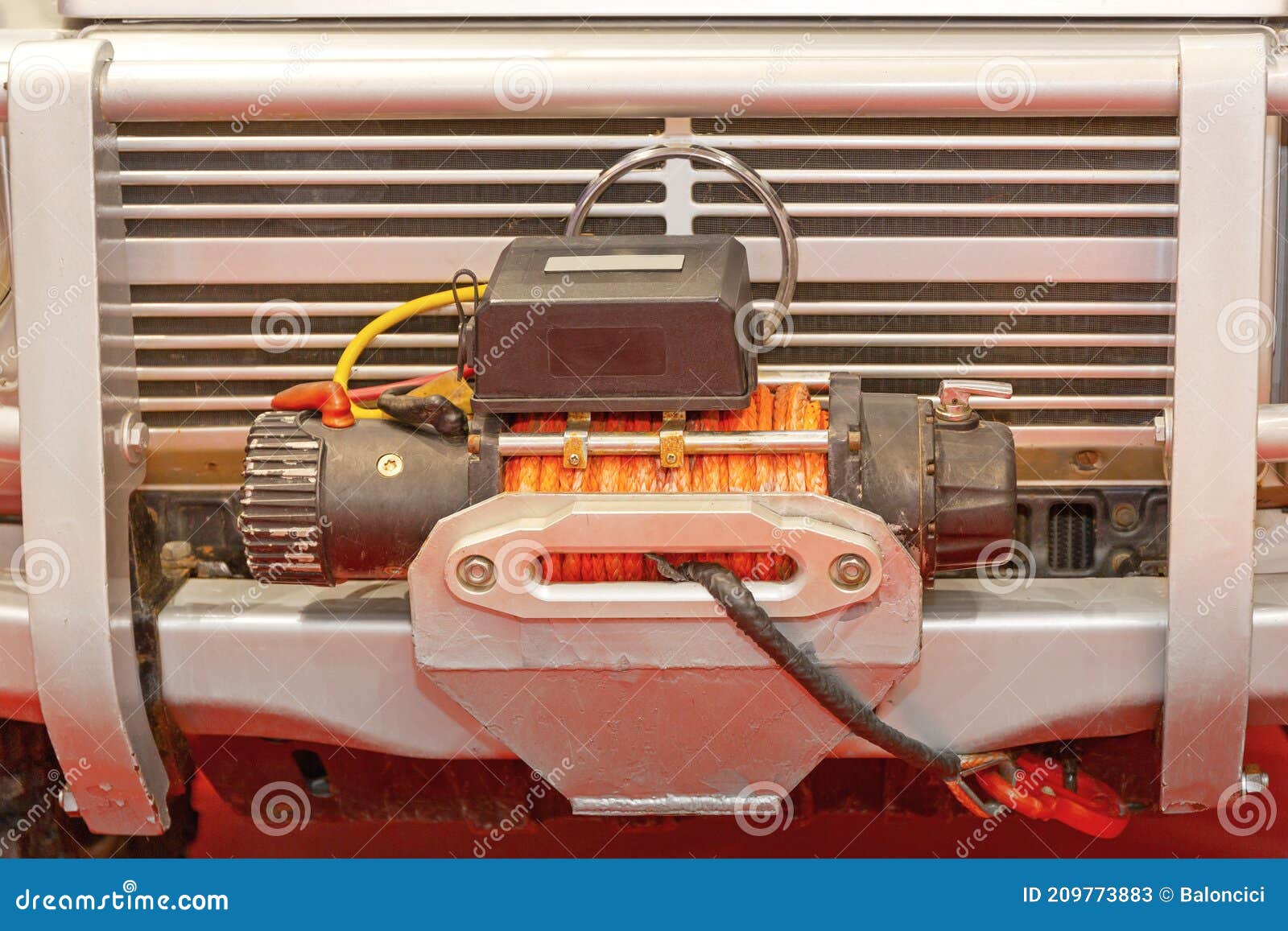 Winch Device stock image. Image of automobile, road - 209773883