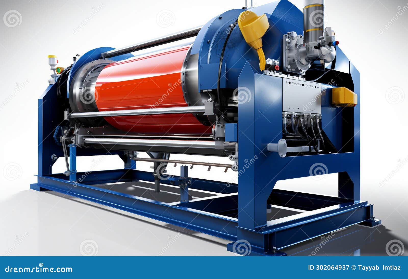 Winch Dyeing Technology Isolated On Transparent Background. Royalty ...