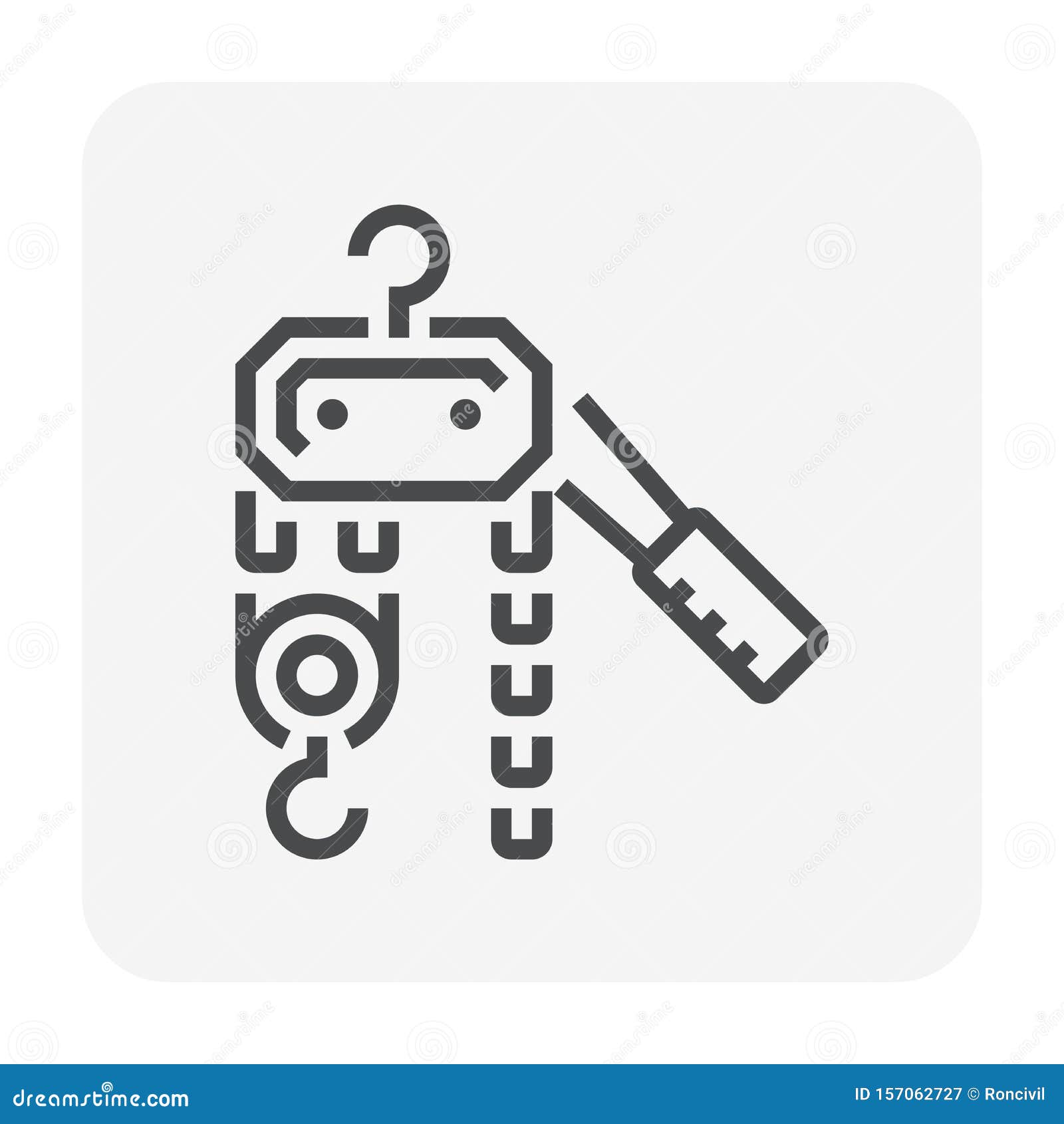 Winch Icon Black Cartoon Vector | CartoonDealer.com #179312661