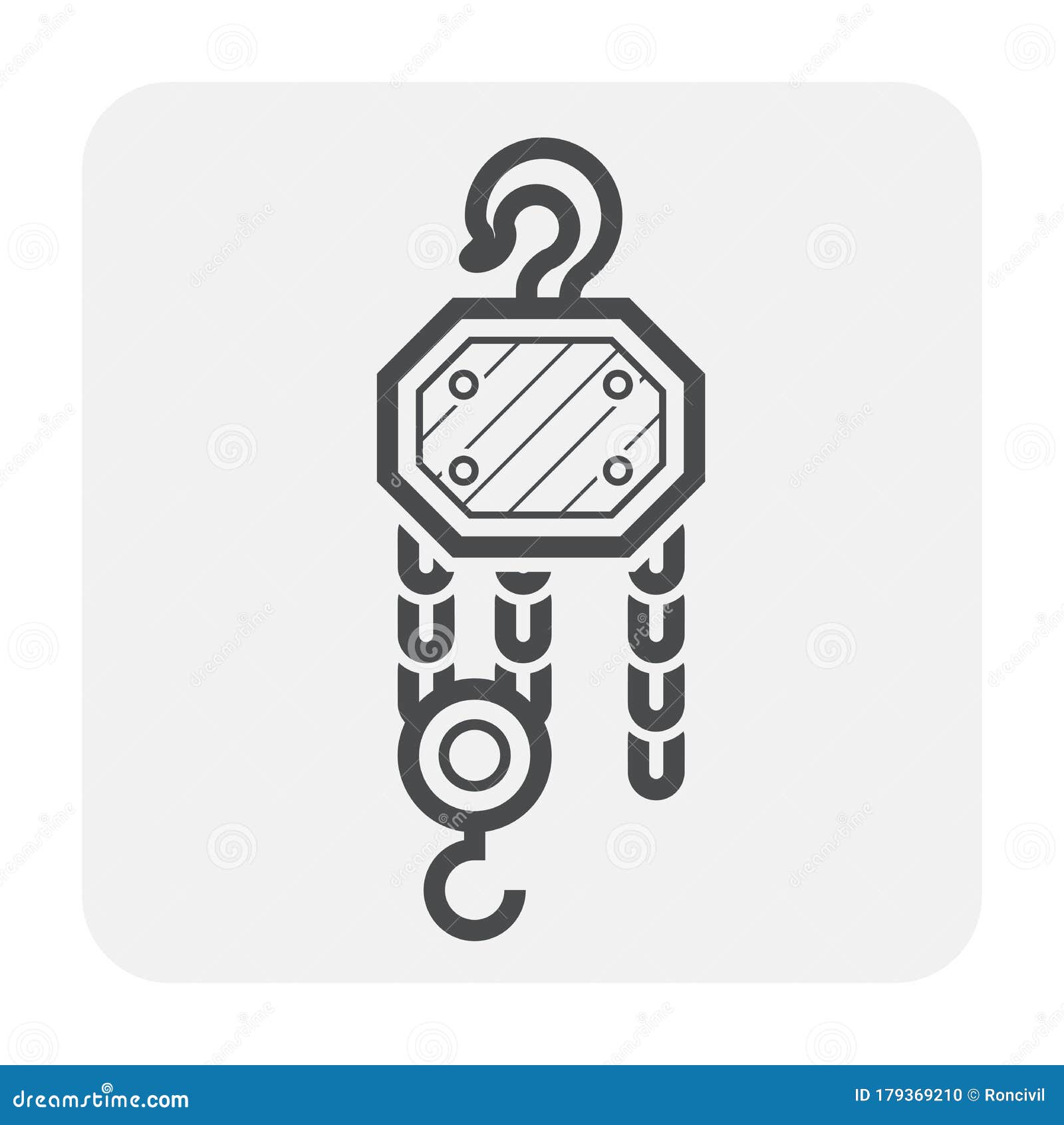 Winch Icon Black Cartoon Vector | CartoonDealer.com #157062735