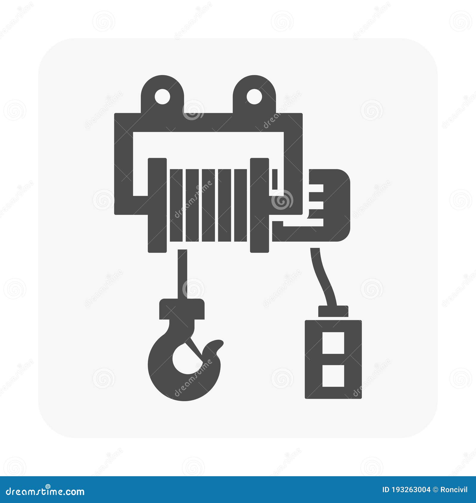 Winch Icon Black Cartoon Vector | CartoonDealer.com #157062735