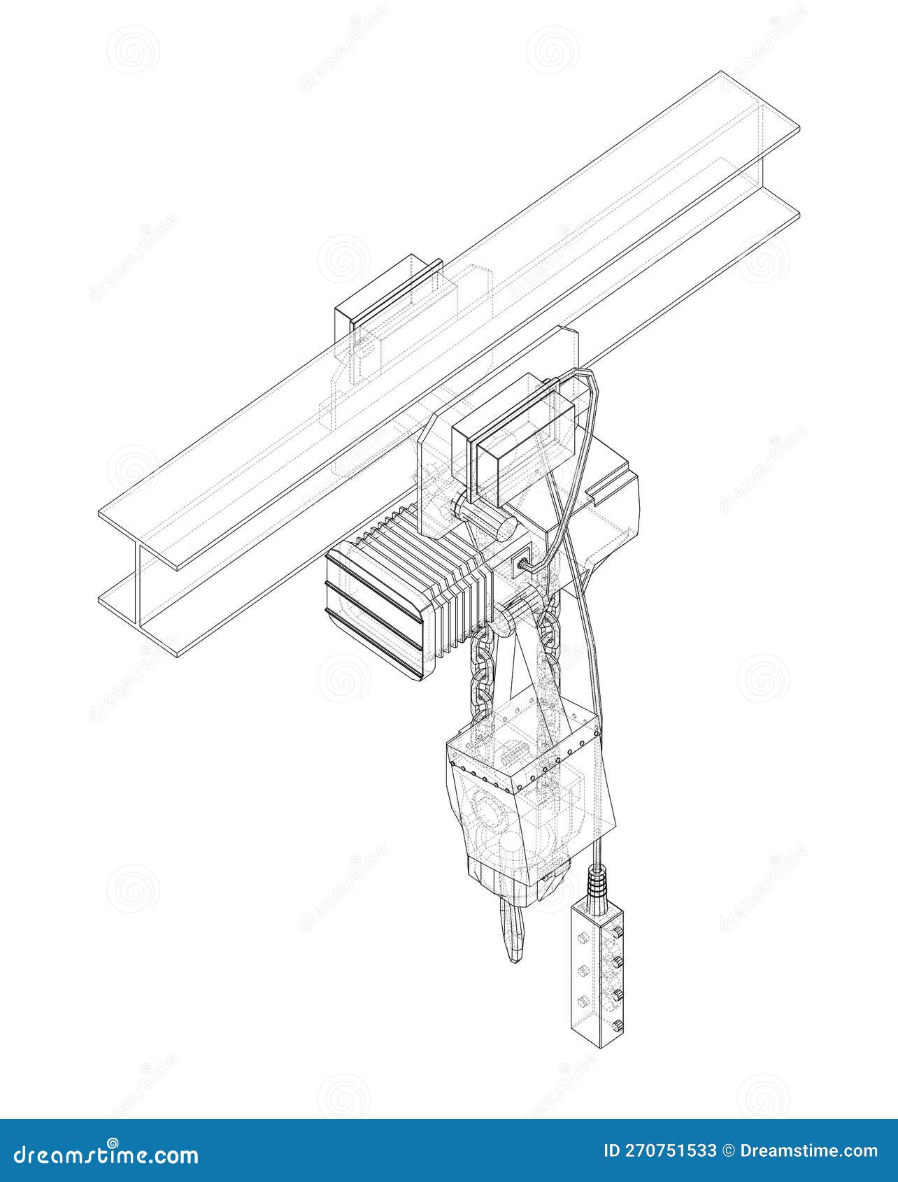 Winch Or Lifting Machine Icon Cartoon Vector | CartoonDealer.com #182302099